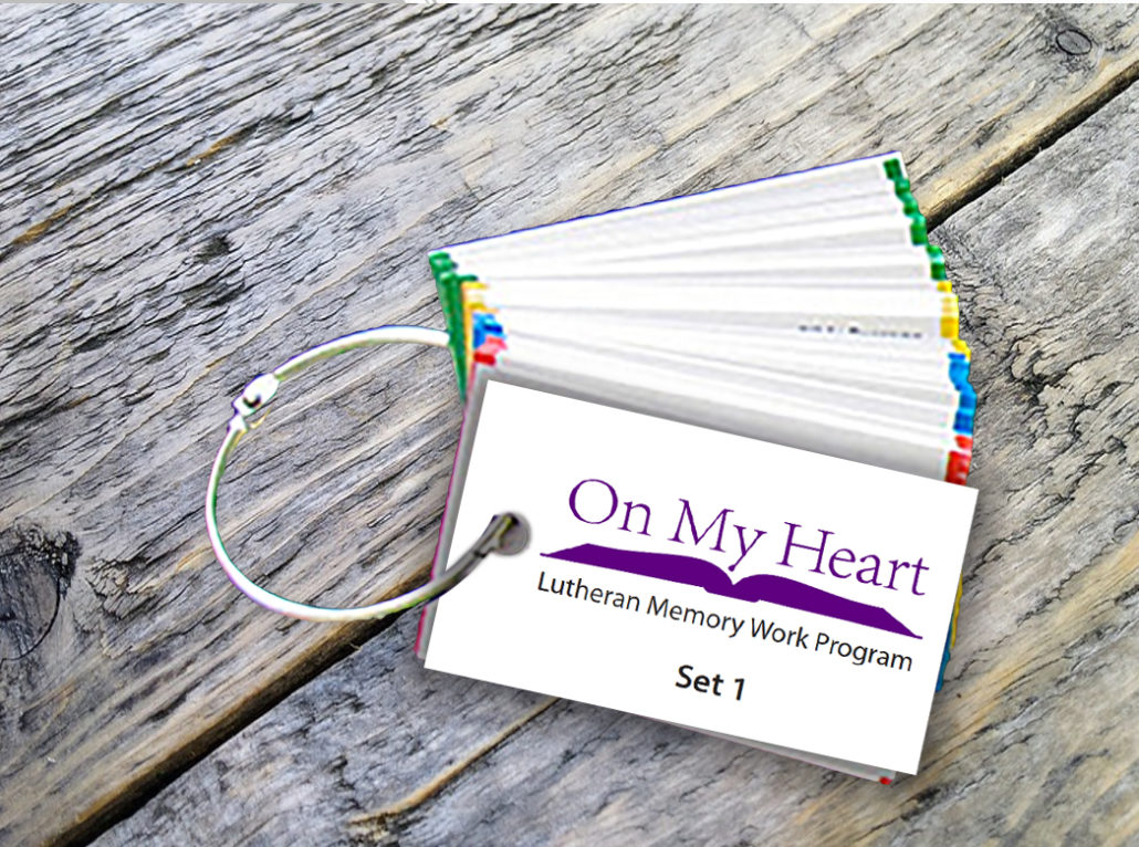 On My Heart – A Lutheran Memory Work Program – WELSTech